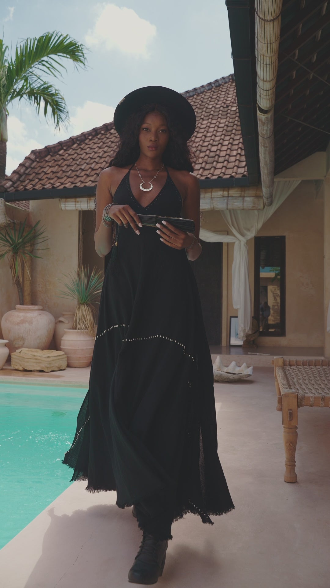 Black Goddess Dress • Gothic Cocktail Dress • Boho Summer Dress - AYA ...
