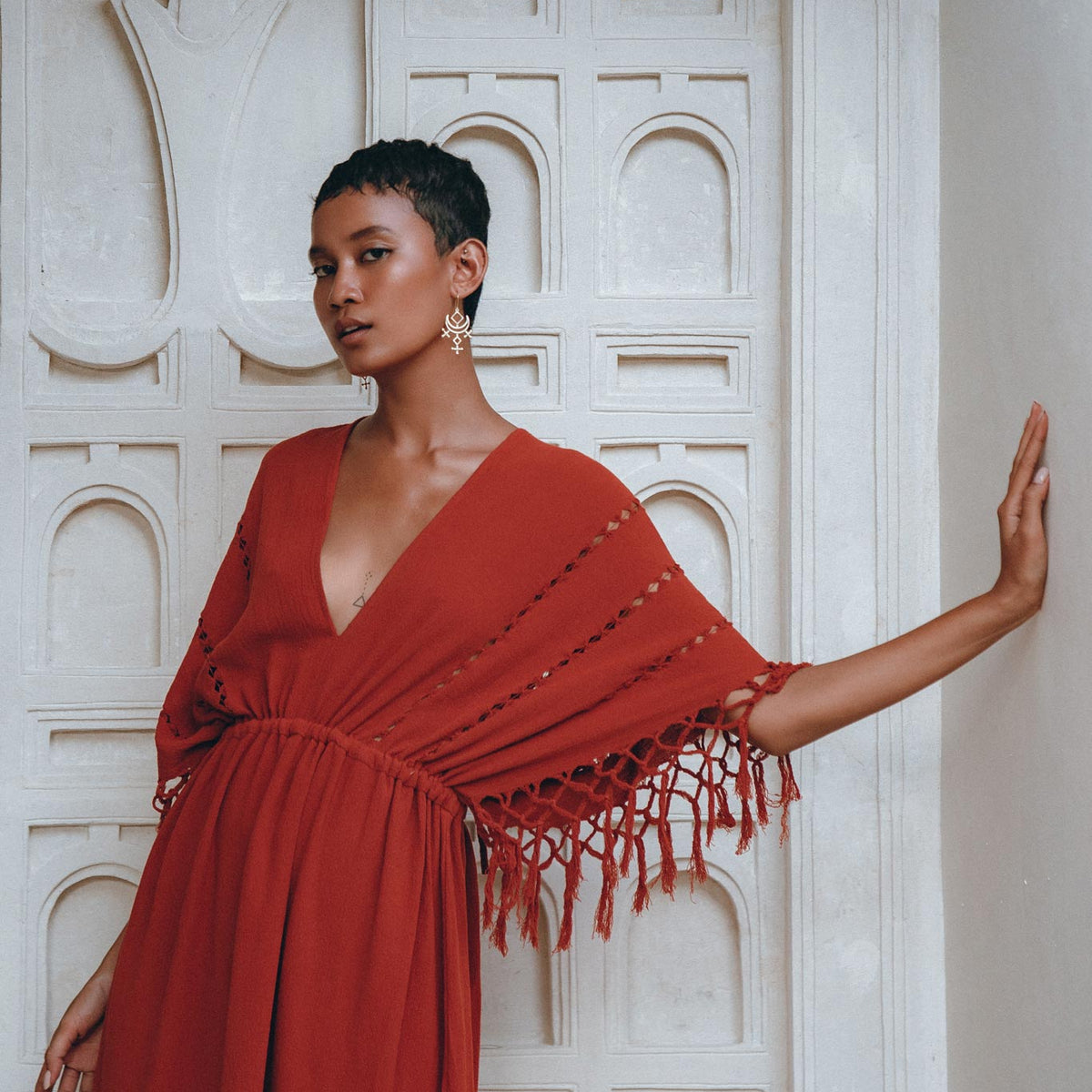 Red Boho Dress • Boho Dress for Women • Red Maxi Bridesmaid Dress | AYA ...